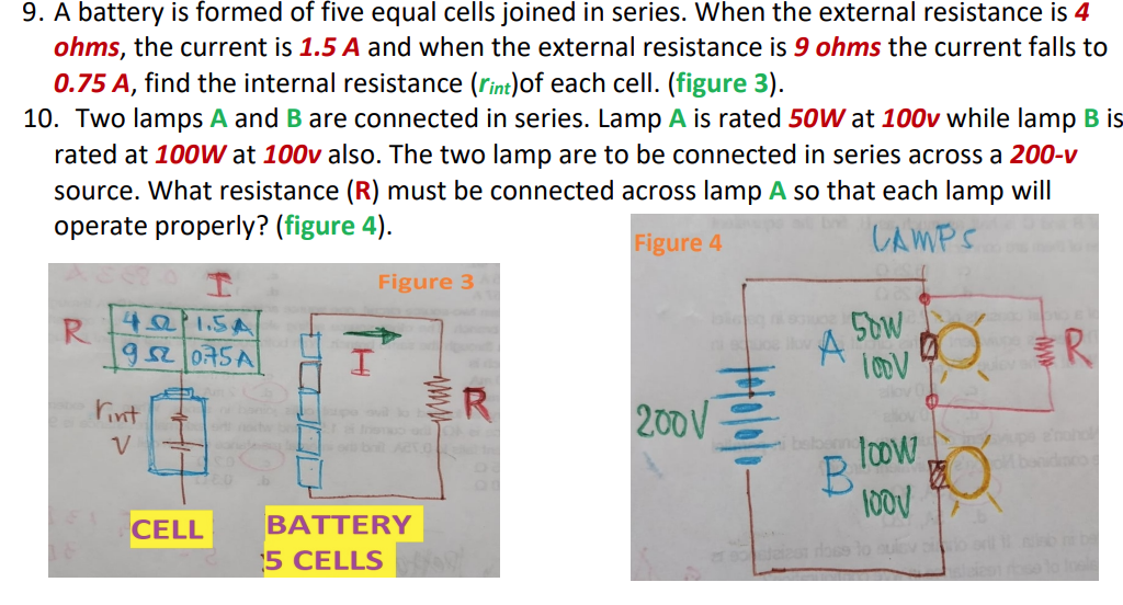 9 A Battery Is Formed Of Five Equal Cells Joined In Series When The 9-a-battery-is-formed-of-five-equal-cells-joined-in-series-when-the