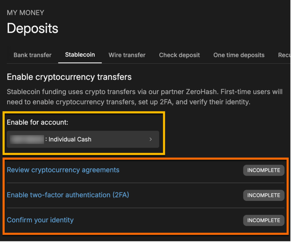 Stablecoin Transfers