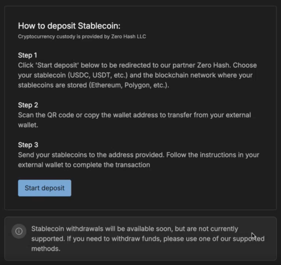 Stablecoin Transfers
