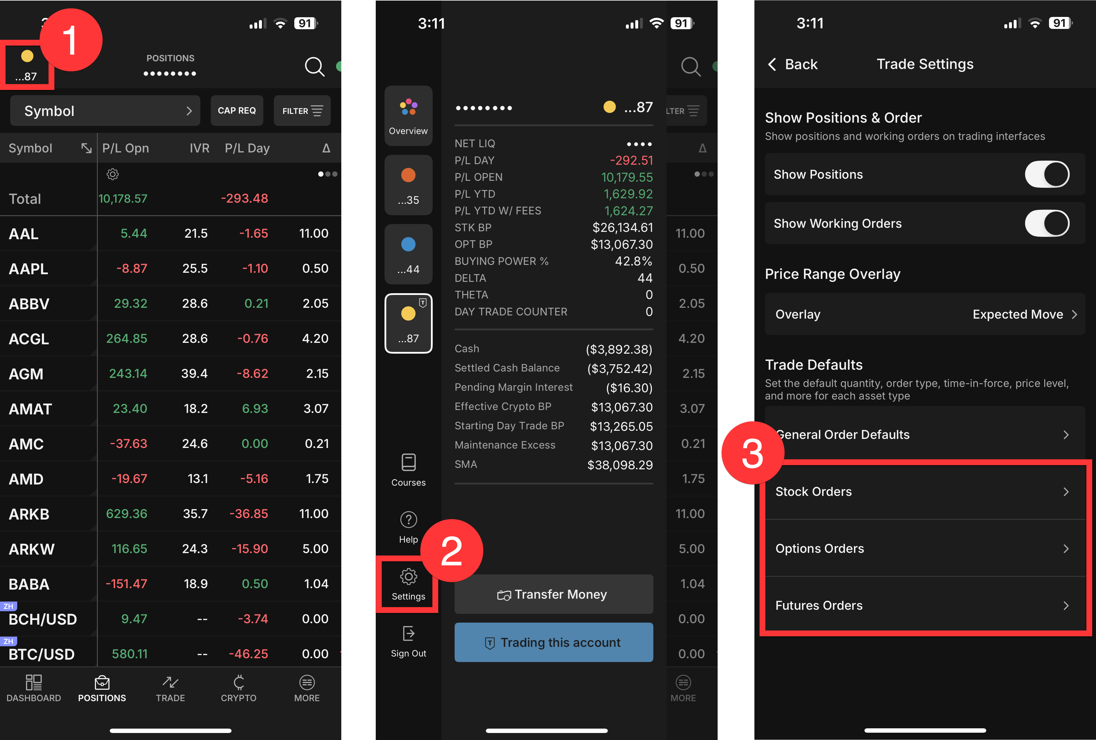 Setting a Default Order Quantity at tastytrade