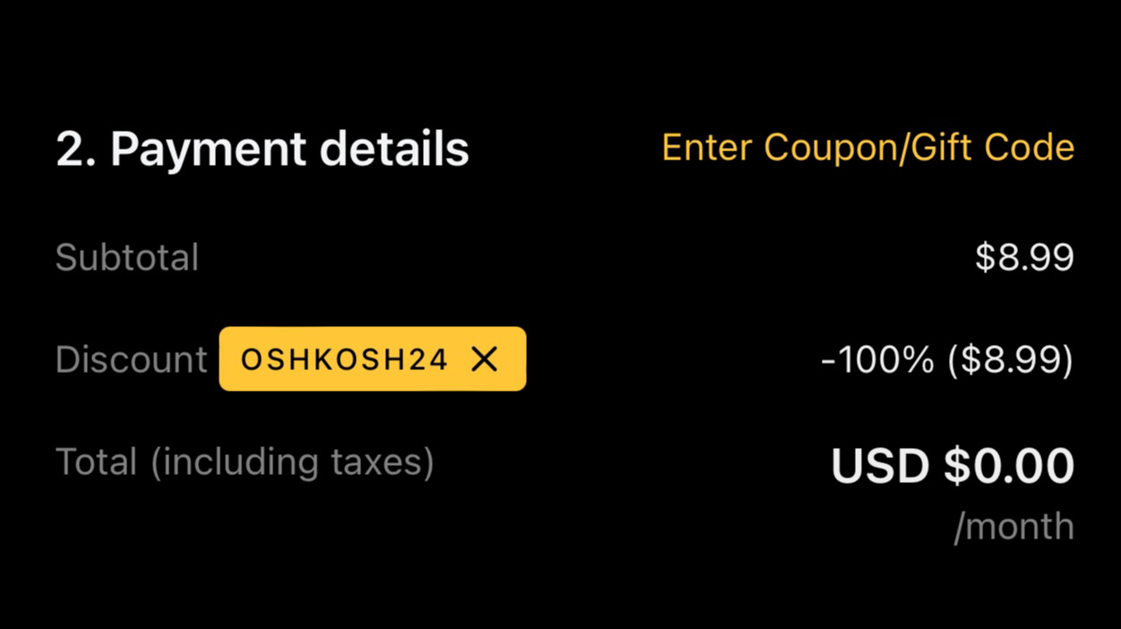 Oshkosh Secret Discount
