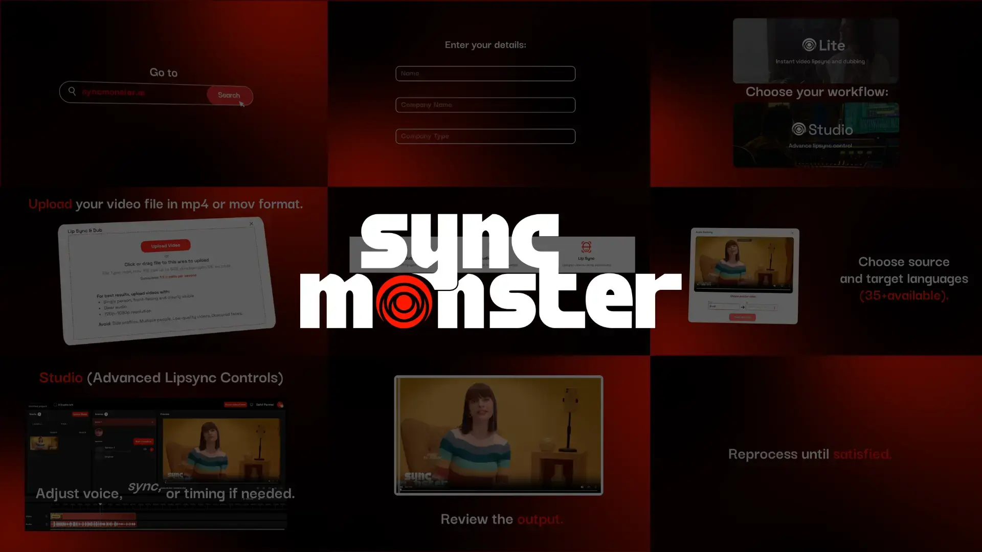 SyncMonster AI: The AI Lip Sync & Dubbing Platform