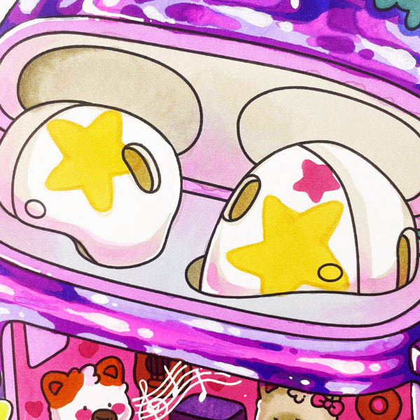 AirPods Coloring Page | Bring Tiny Cats & Tech to Life with Color!