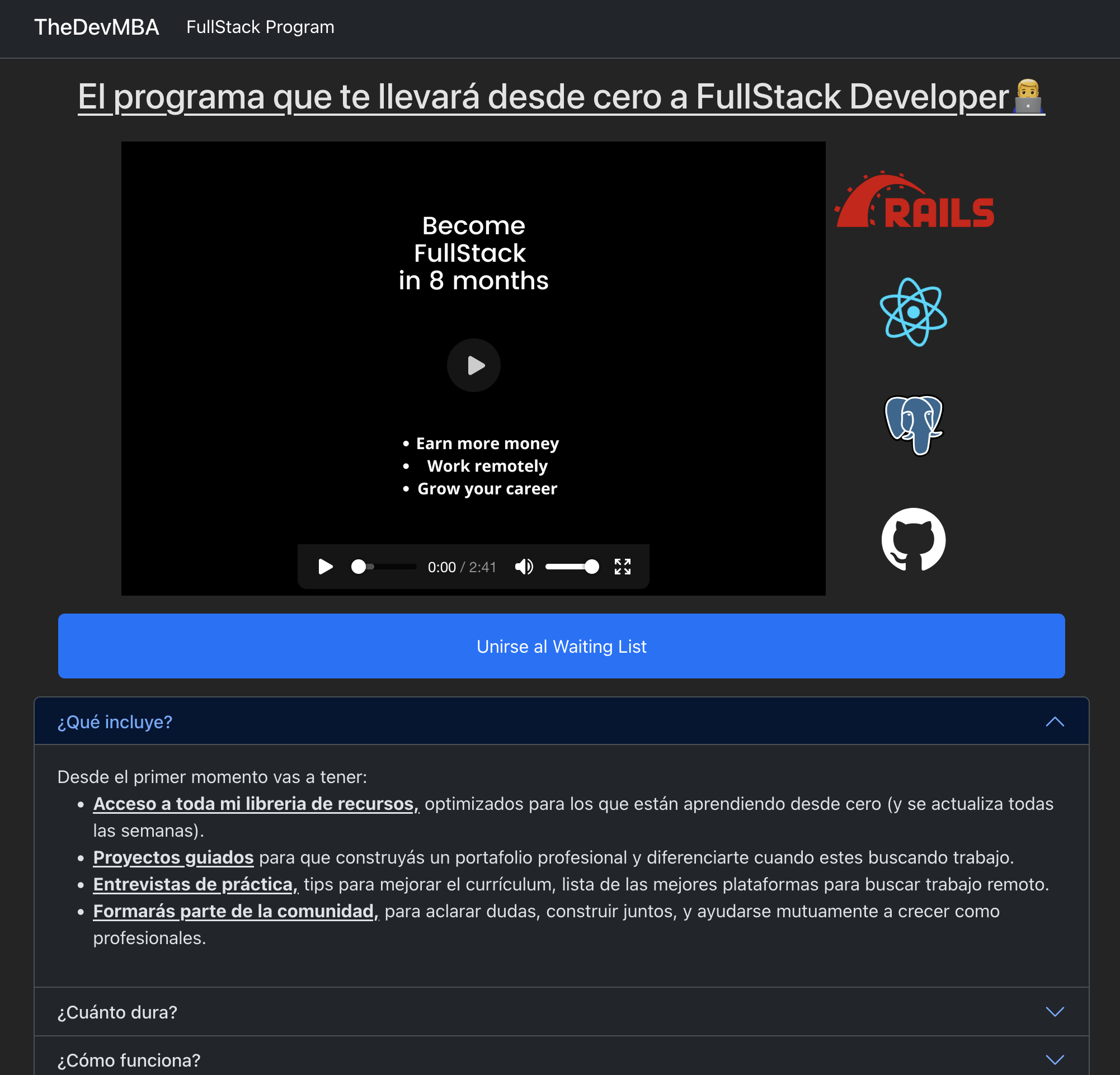 TheDevMBA | FullStack Program